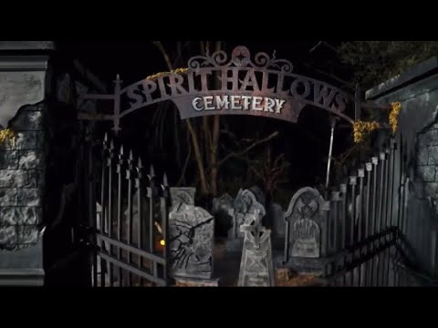 SPIRIT HALLOWEEN 2023 Spirit Hallows Cemetery - Animatronic Tombstone ...