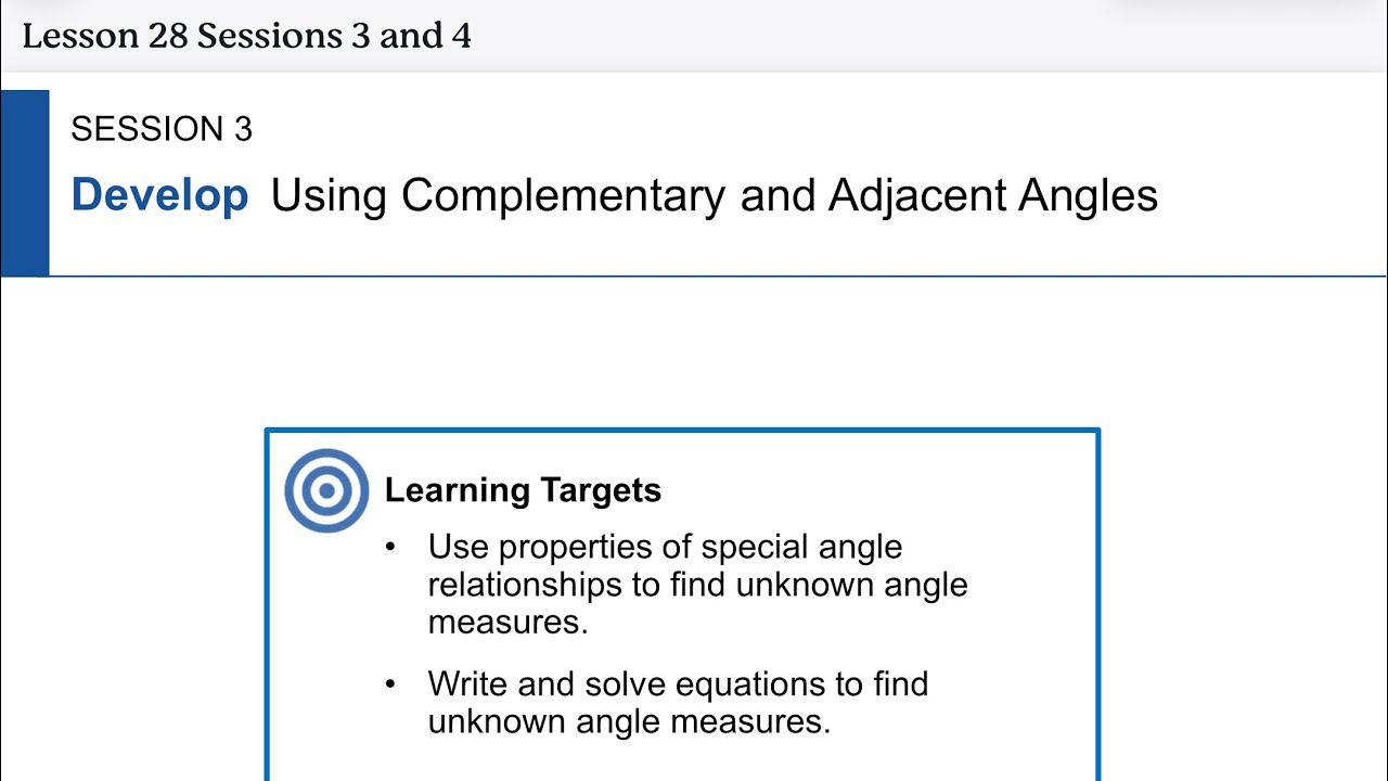 iReady Math 7 Lesson 28 Sessions 3 and 4 - YouTube