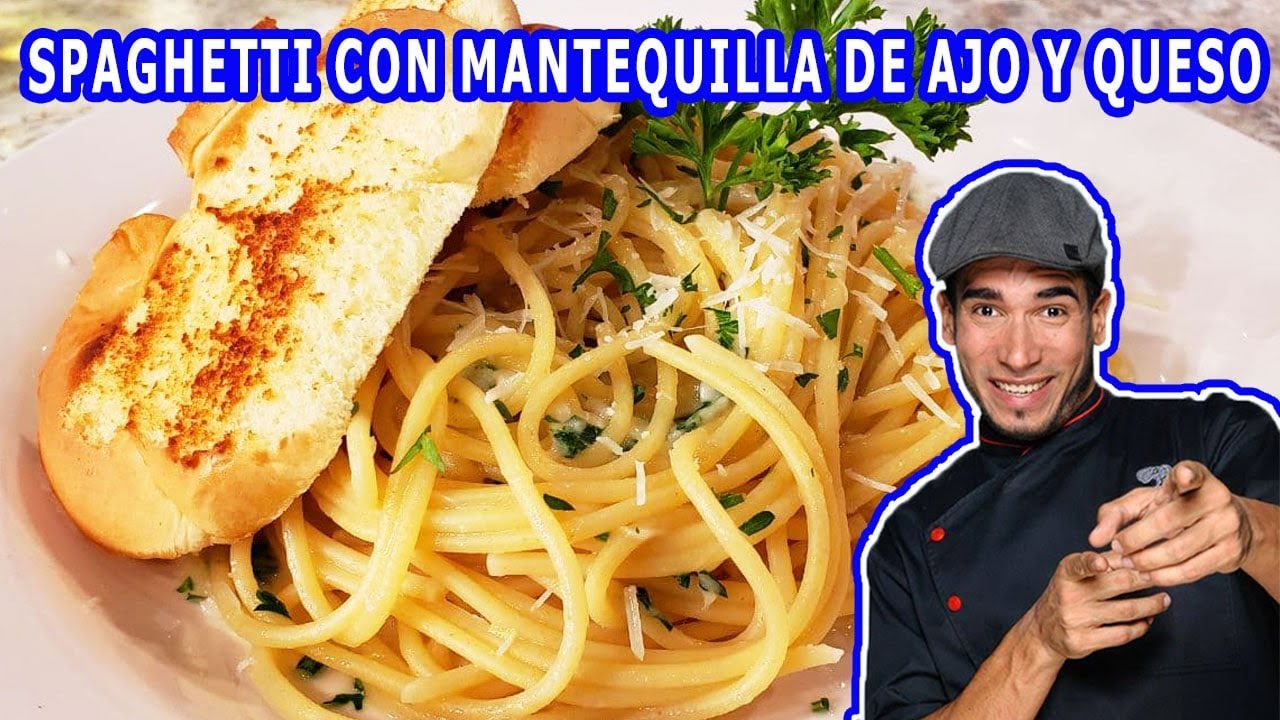 Spaghetti con Mantequilla de Ajo y Queso - Edgardo Noel - YouTube