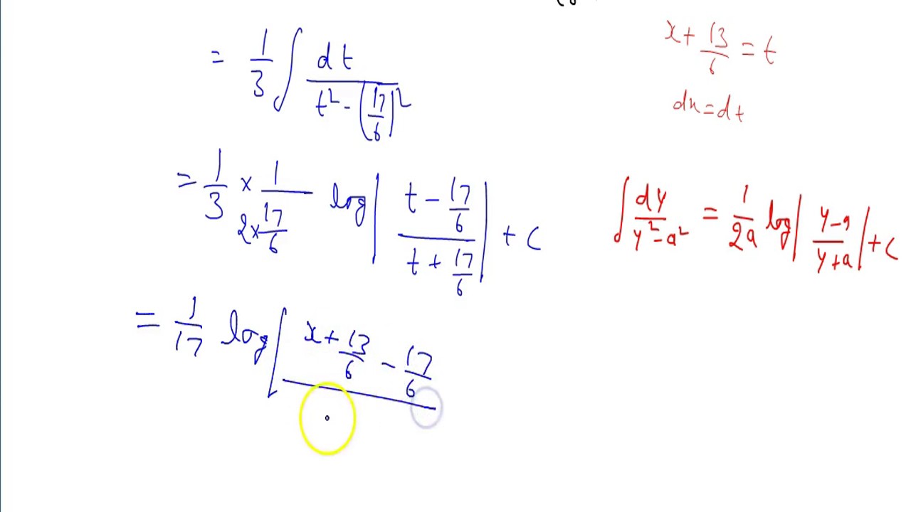 Solved Integrals