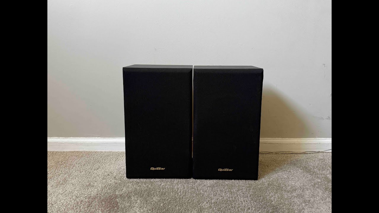 Quasar SW311 Home Vintage Bookshelf Speakers - YouTube