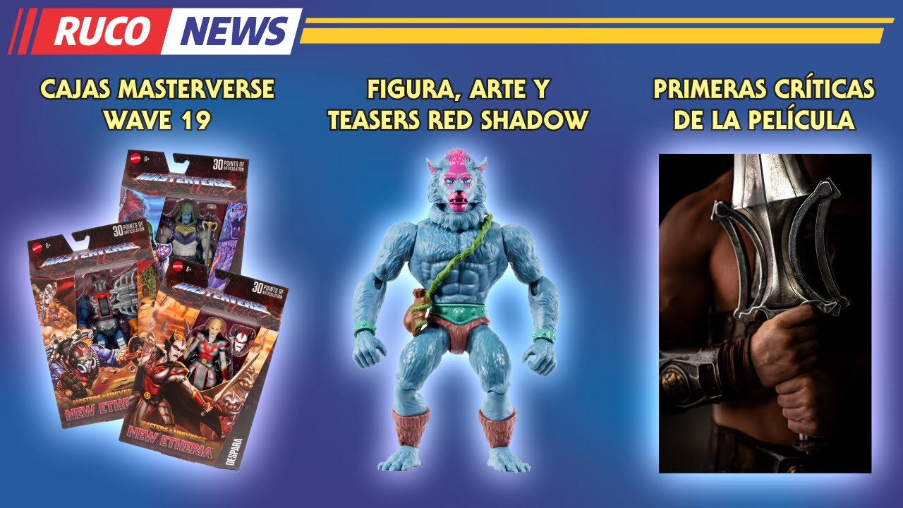 Nuevas Masterverse, arte y teasers Red Shadow, y película MOTU 2026 ...