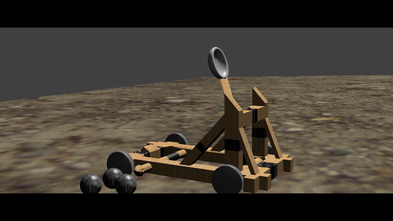 Catapult test at Blender - 3D Animation - YouTube