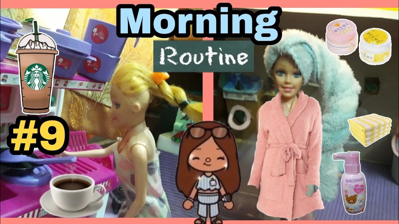 Dolls morning routine 🌞Jennie and stacie go to school and daisy makes ...
