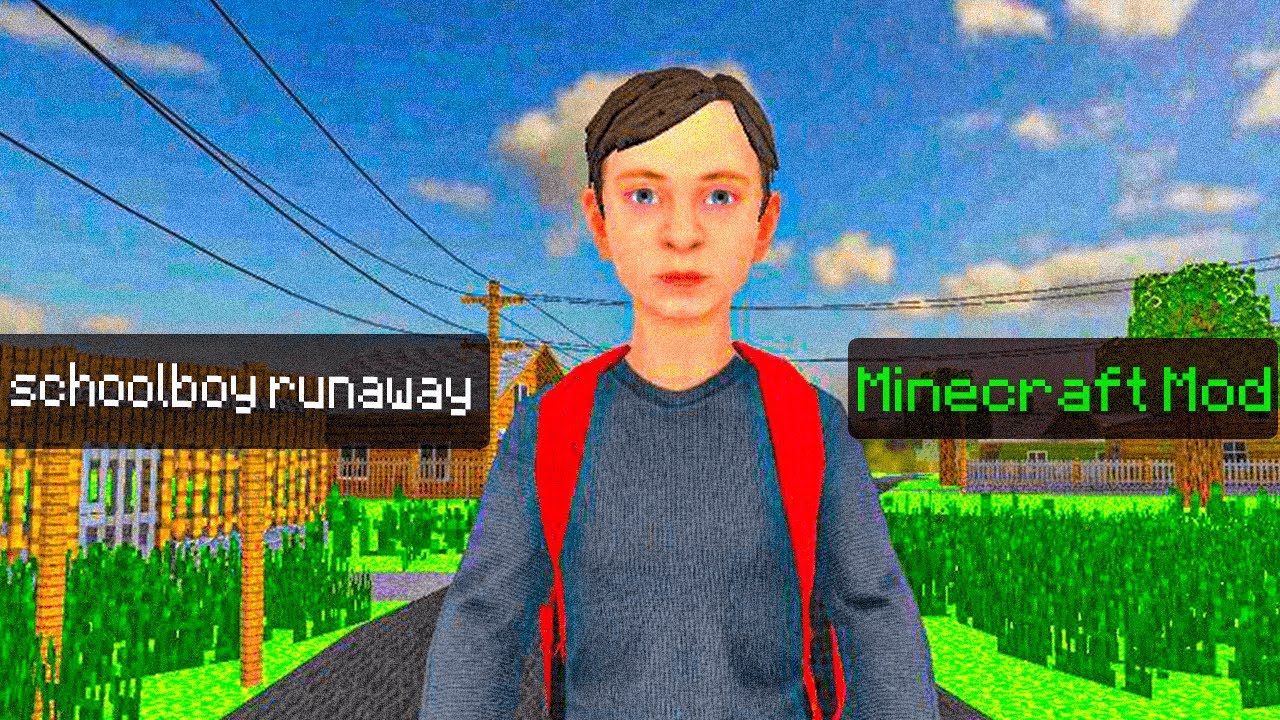 Schoolboy Runaway мод на Minecraft!! - YouTube