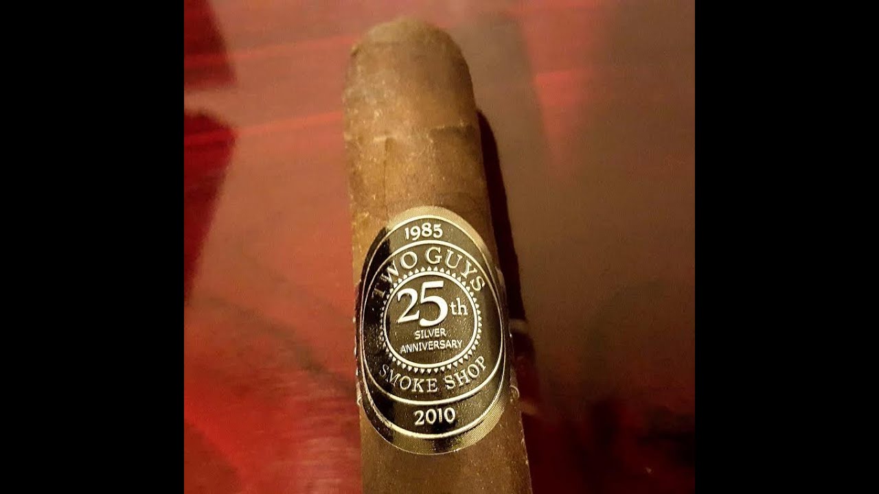 2 Guys 25th Anniversary Smoke cigar review - YouTube