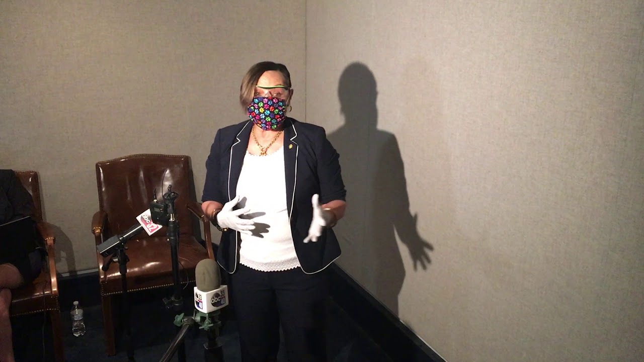 Senator Vivian Davis Figures on meeting during pandemic - YouTube