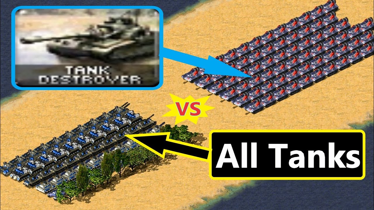 All Tanks vs Tank Destroyer - Same Cost - Red Alert 2 - YouTube