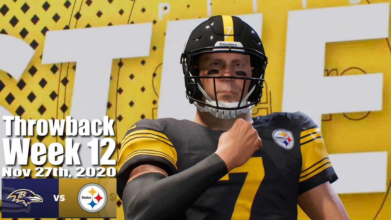 【NFL】Throwback 2020: Week 12 Full Simulation｜ Baltimore Ravens vs ...