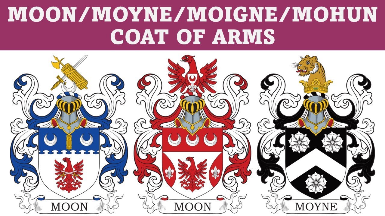 Moon Coat of Arms & Family Crest - Symbols, Bearers, History - YouTube
