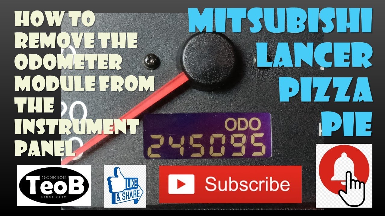 How To Remove The Odometer Module Paano Baklasin Ang Odo Module Mitsubishi Lancer Pizza Pie
