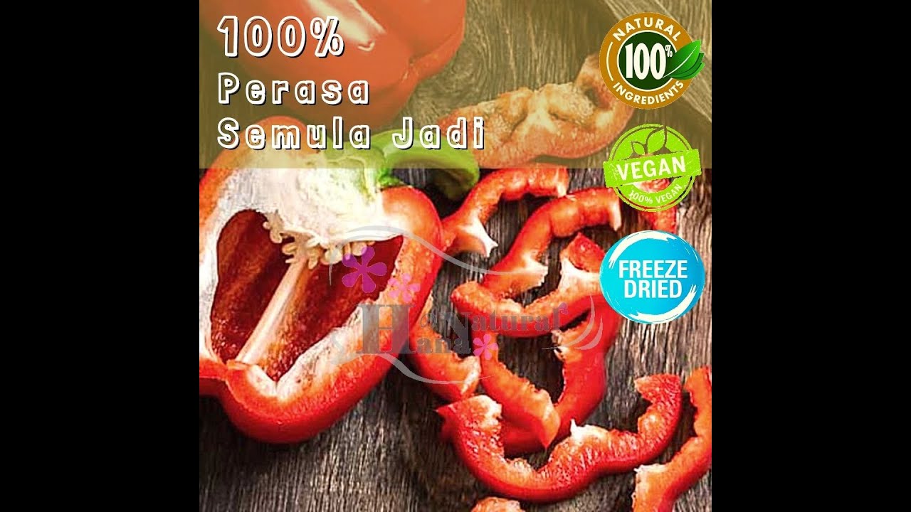 Freeze-dried Serbuk Paprika - Superfood - Perasa - Perasa BBQ Sup ...