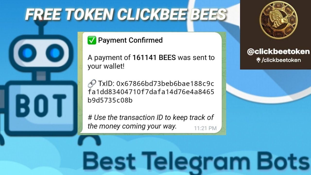 FREE TOKEN AIRDROP BEES CLIKCBEE ||| PAYMENT PROOF - YouTube