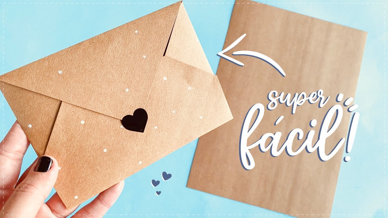 COMO FAZER O ENVELOPE DE PAPEL MAIS FÁCIL DO MUNDO! - YouTube
