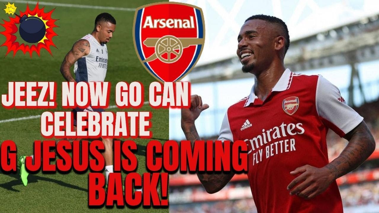💥Jeez! 💥NOW YOU CAN CELEBRATE GABRIEL JESUS IS BACK IN TRAINING AT ...