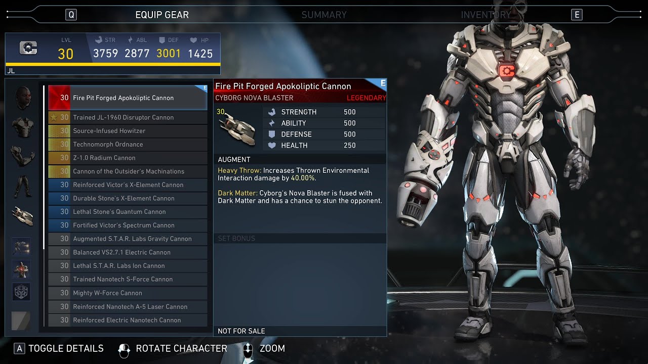 How's Your Gun Arm? - Cyborg Legendary Gear Unlocked | Injustice 2 ...