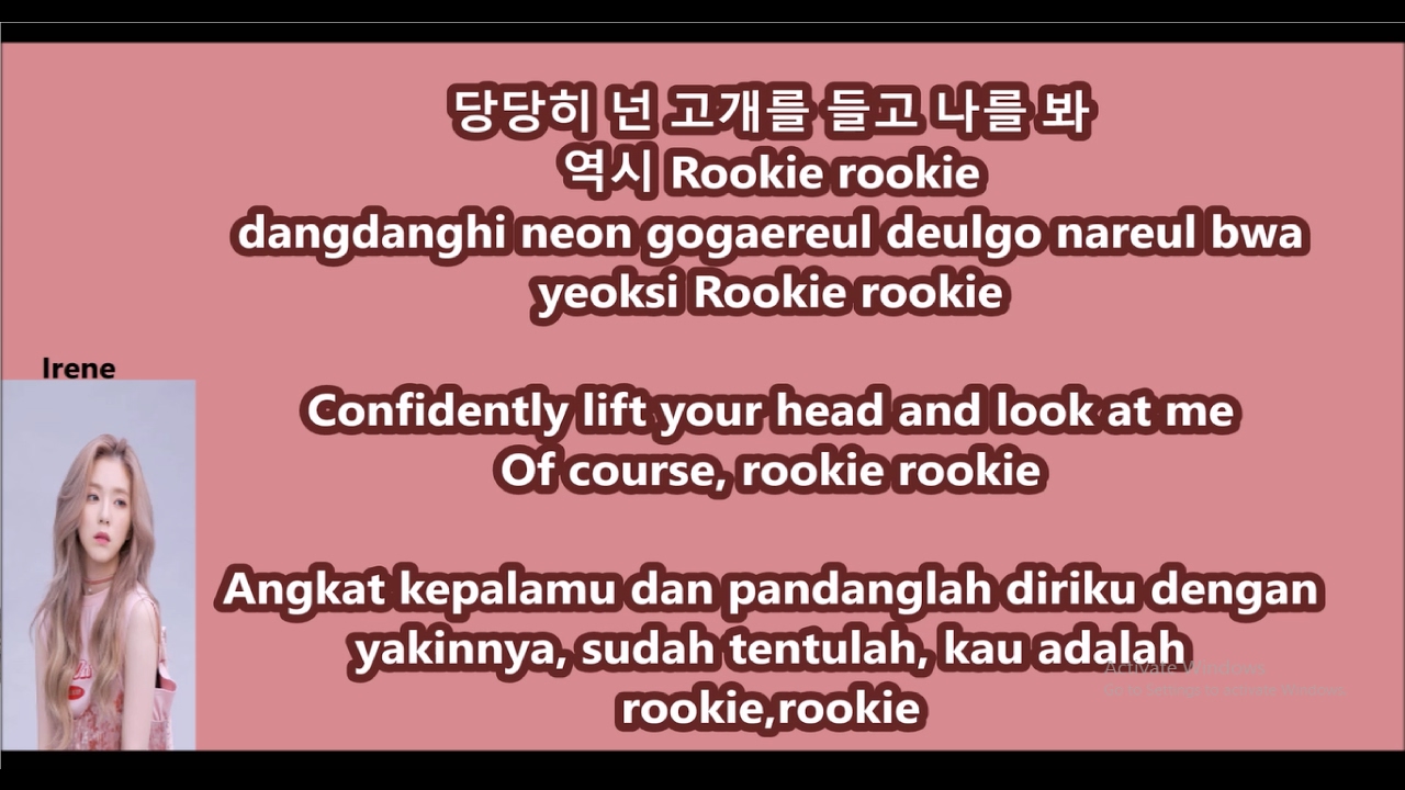 Red Velvet - Rookie with Malay | Eng | Han | Rom lyrics - YouTube