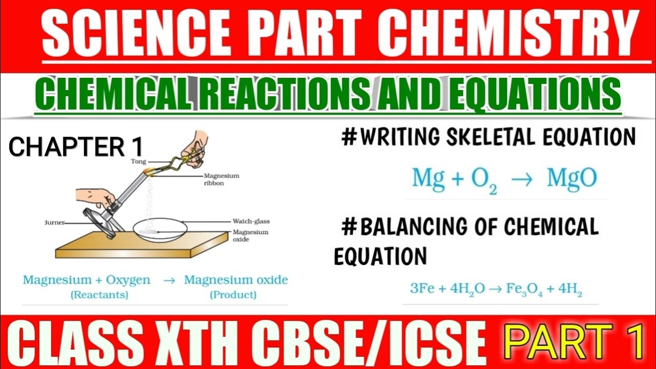 Class 10th Chemistry /Chapter 1 (Chemical Reaction & Equations) For ...