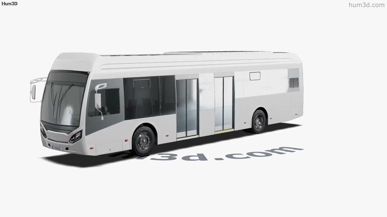 Mercedes Benz Eo500U Bus 2022 3D model by Hum3D.com - YouTube