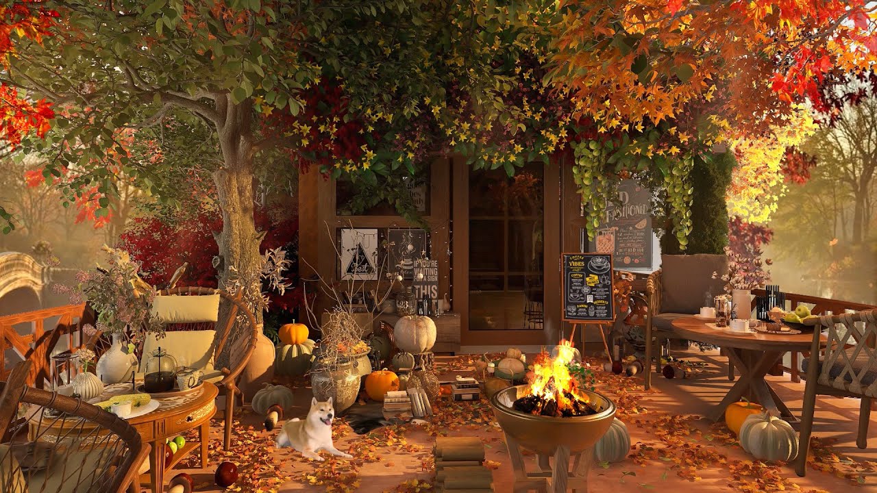 "Peaceful Autumn Coffee Shop" by Coffee Vibes, Beautiful Jazz Bossa ...