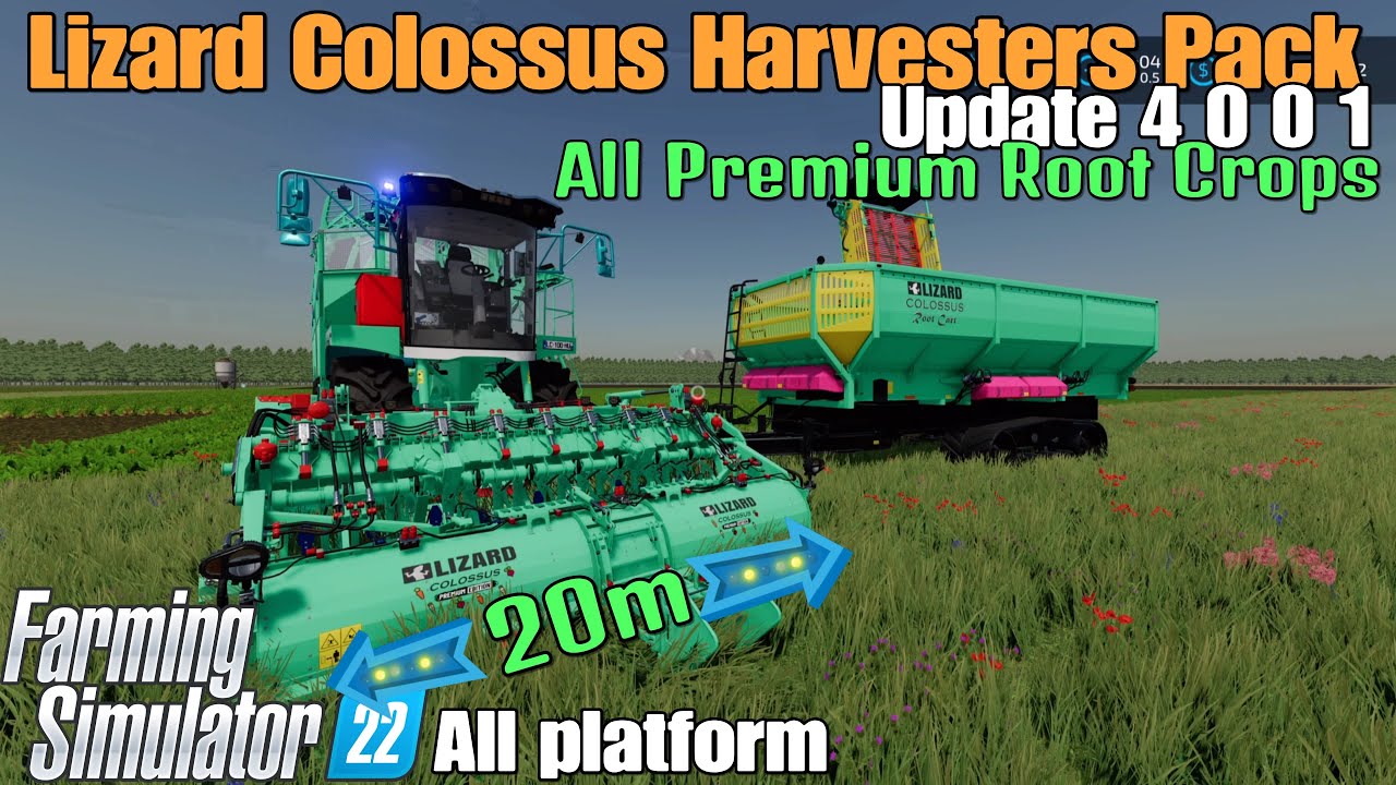 Colossus Harvesters Pack / FS22 UPDATE for all platforms - YouTube