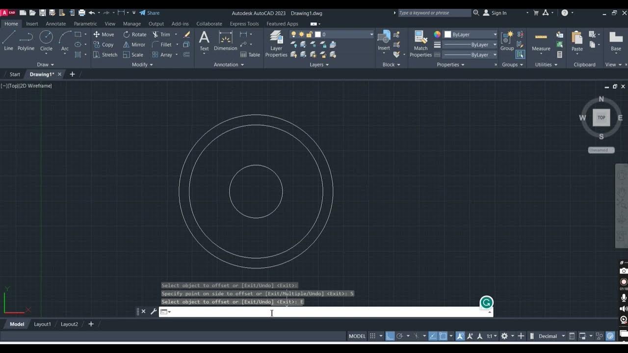Offset Command Offset Command In Autocad Offset Command Autocad