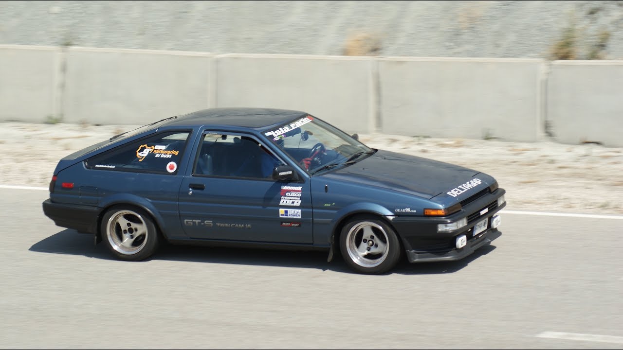AE86 - Castelloli - Tire Test - Warmup heat - YouTube