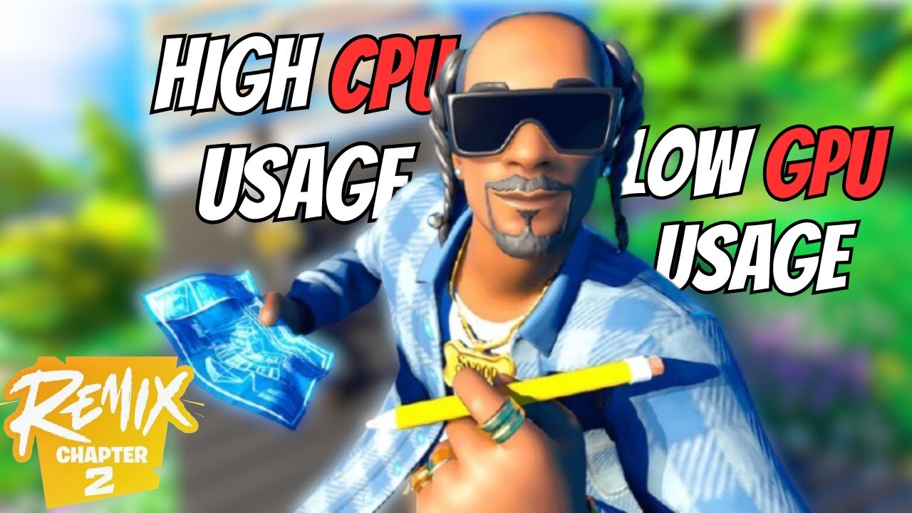 How to Fix High CPU usage and LOW GPU usage on PC in Fortnite - YouTube
