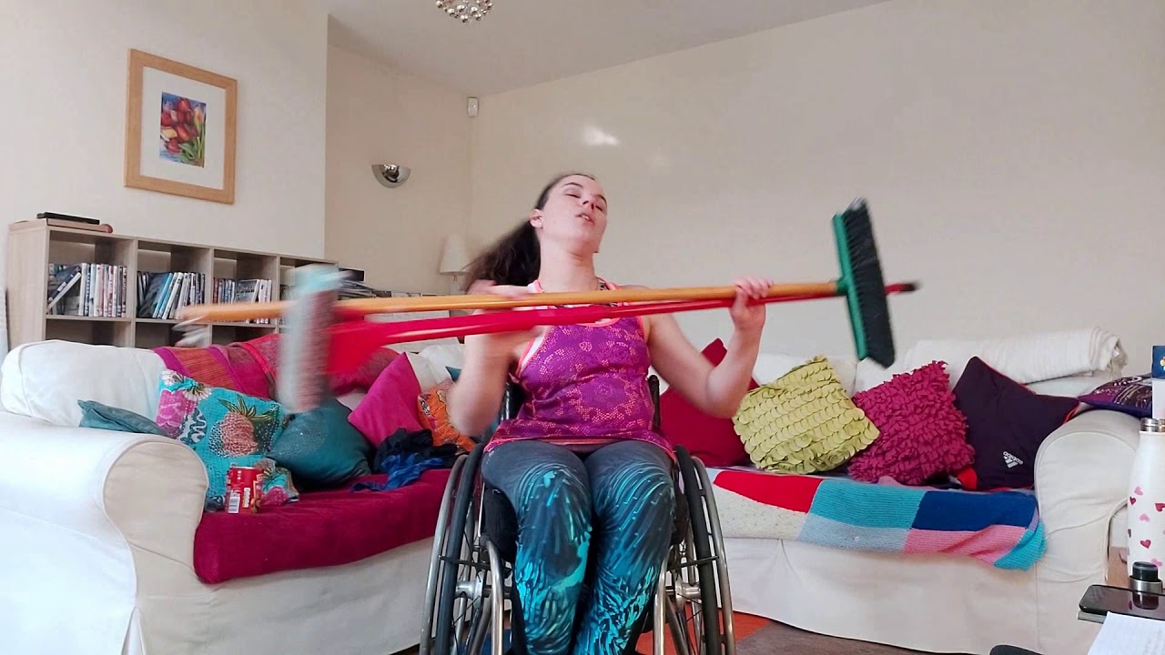 Ella's Wheelchair Workout Video- Circuits - YouTube