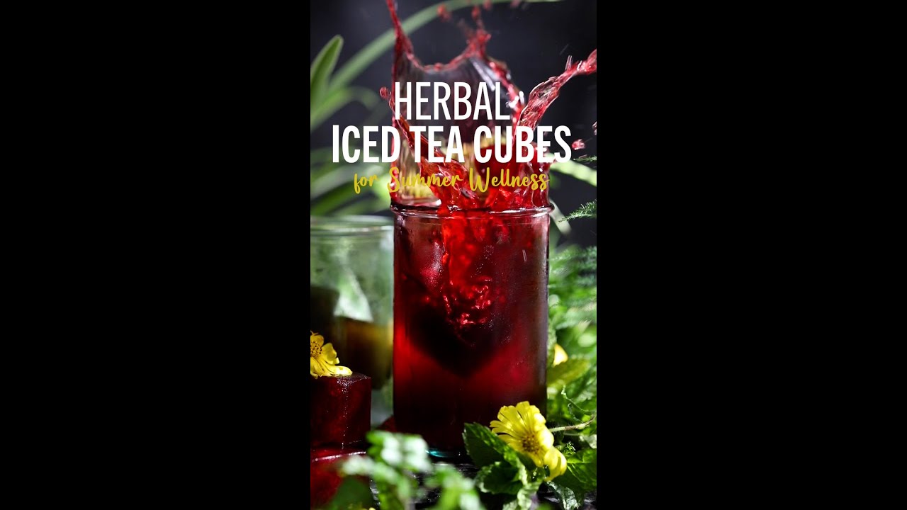 How to Make Herbal Iced Tea Cubes for Summer Wellness - YouTube