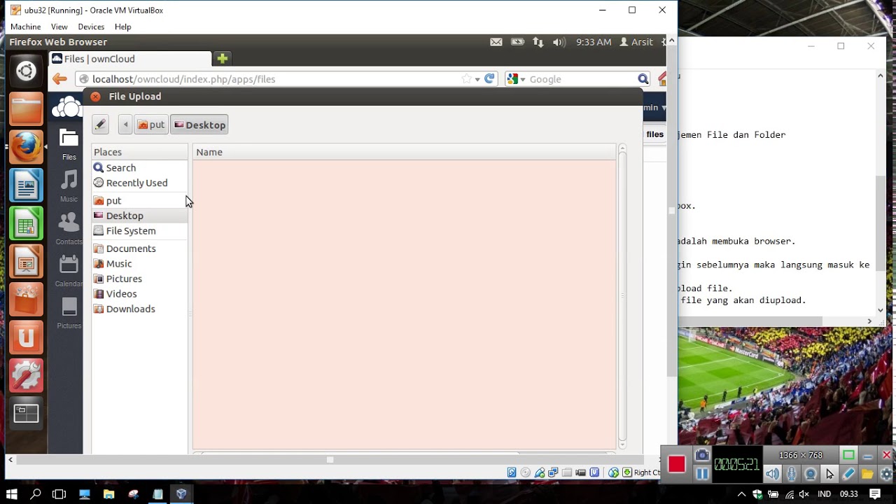 Tutorial Penggunaan OwnCloud - YouTube