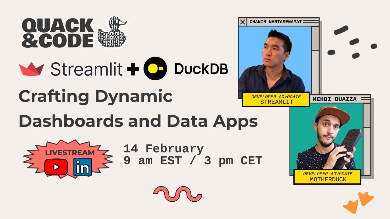 Duckdb Streamlit Crafting Dynamic Dashboards And Data Apps Youtube