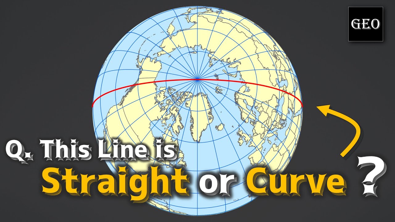 Geography quiz ; Which line do you think is a straight line? - YouTube