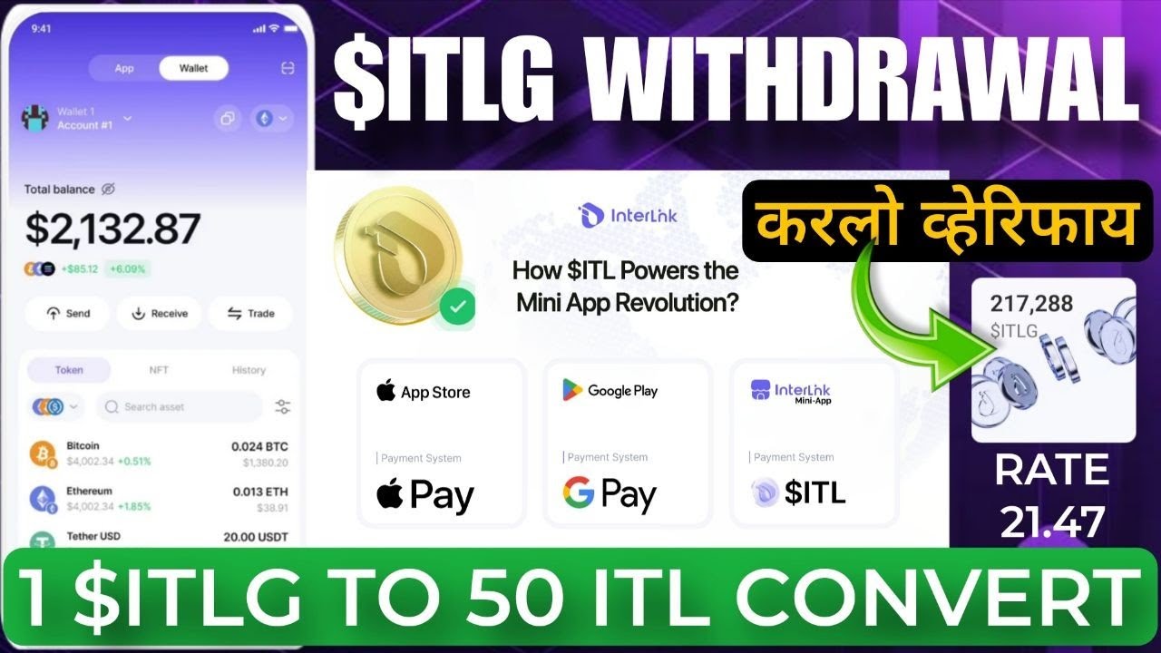 Interlink network Launch | ITLG coin new update today | Withdrawal ...