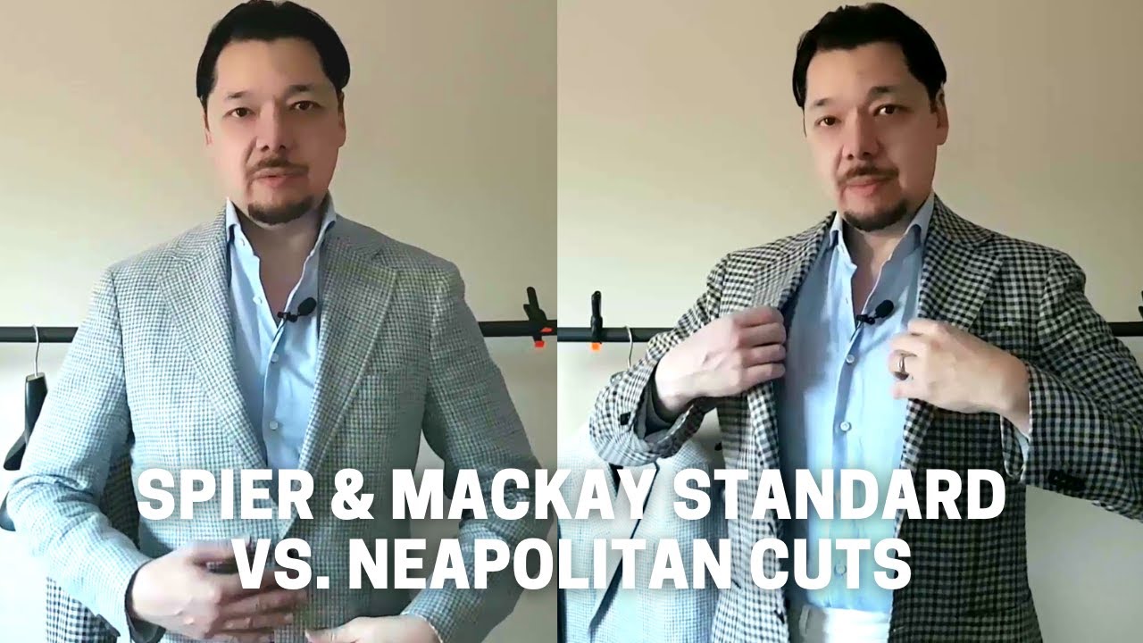 Spier & Mackay Standard and Neapolitan Cut Sport Coats Compared - YouTube