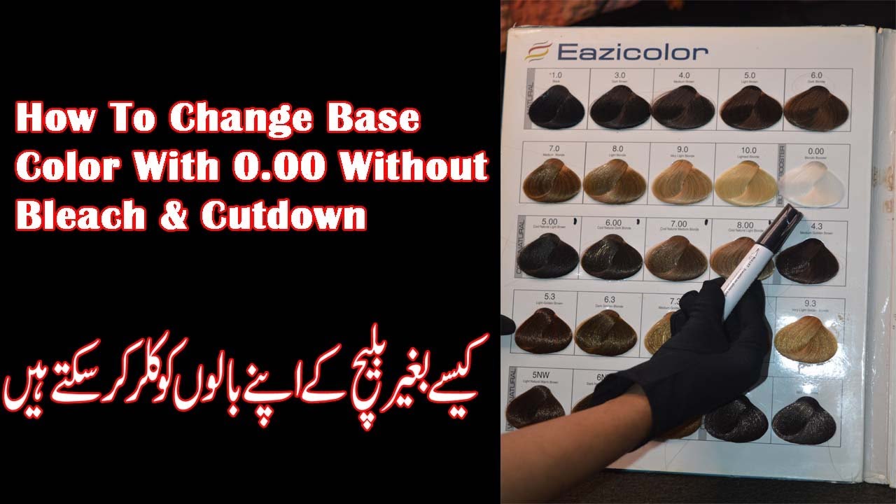 How To Change Base Color With 0.00 Without Bleach & Cutdown With ...