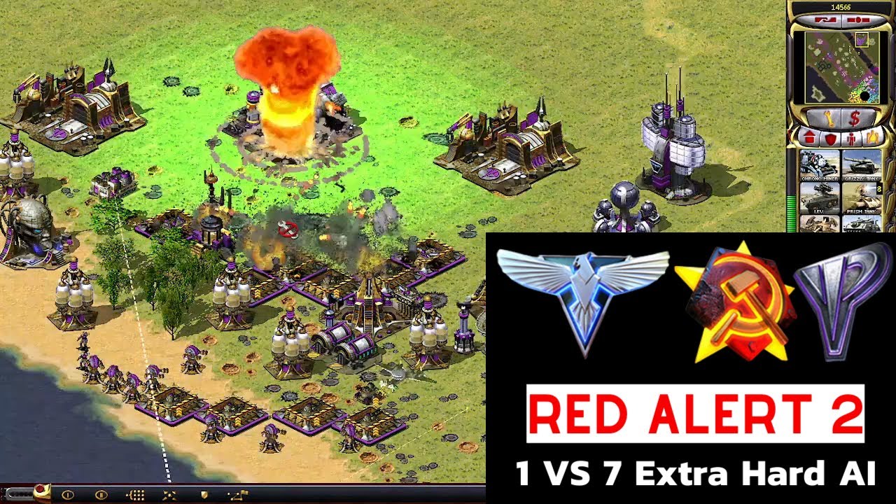 Red Alert 2 Yuri's Revenge I Collection map I 1 Yuri vs 7 Brutal AI ...