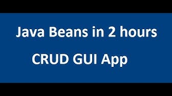 Java Beans- CRUD App- Introduction Demo - YouTube