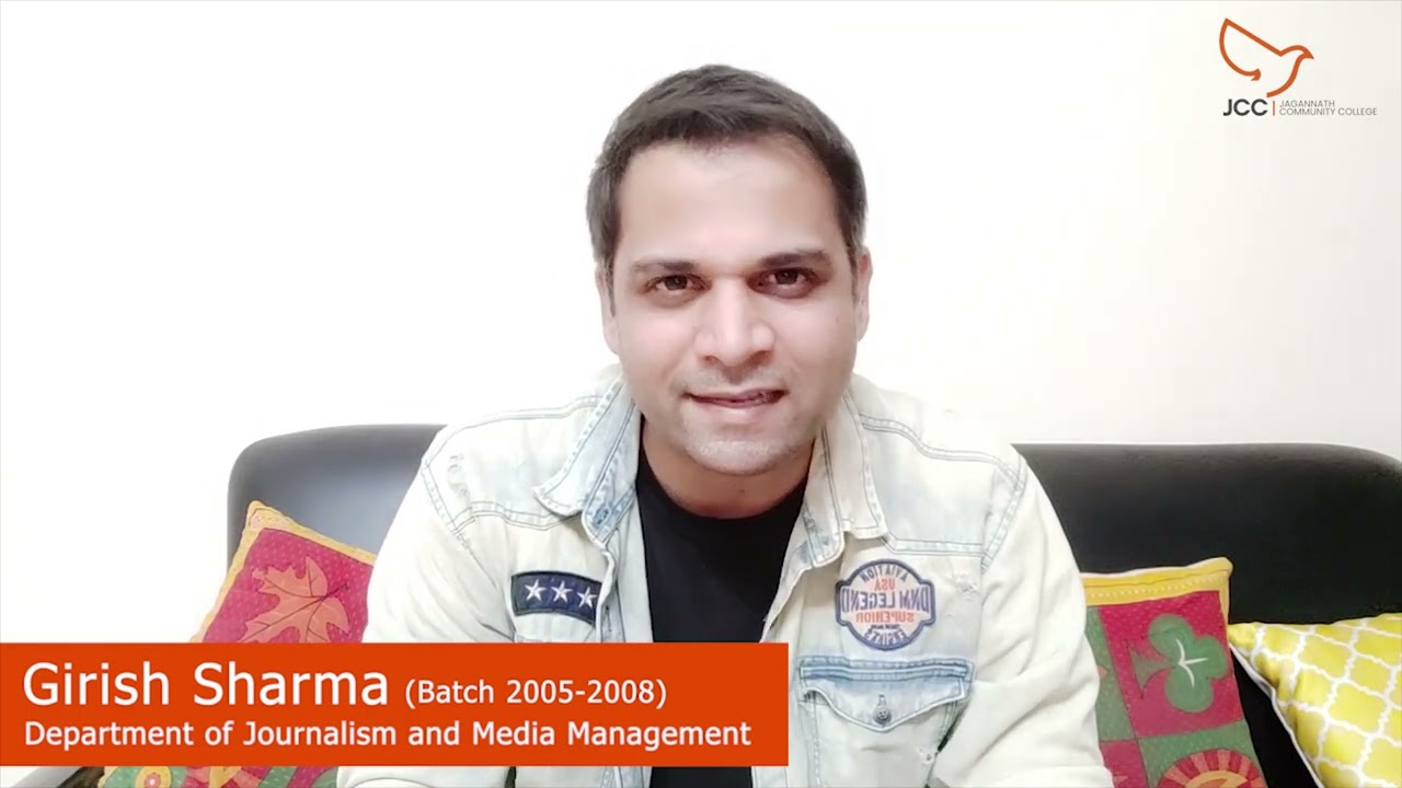 Alumni Speak | Girish Sharma | JCC Rohini - YouTube