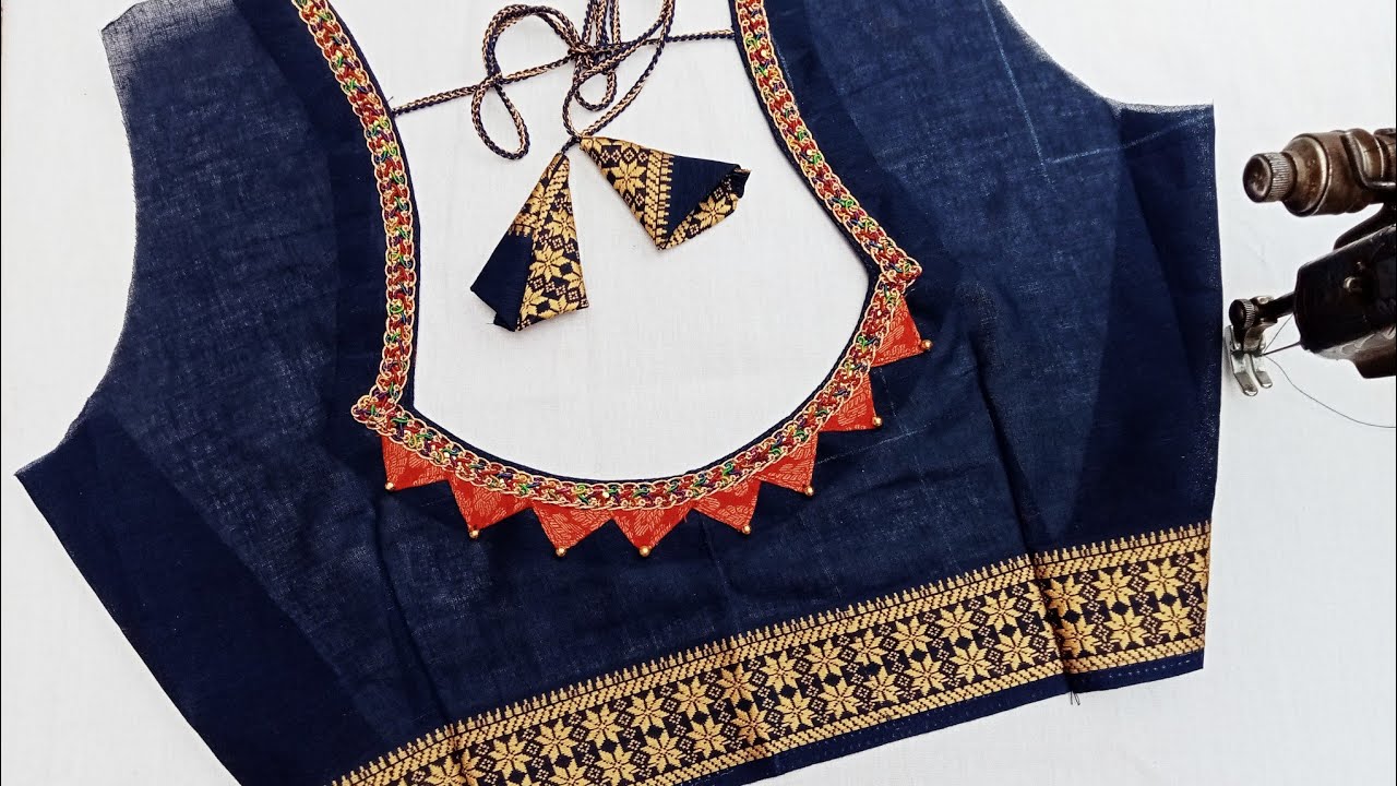 Blouse Designer|Blouse Back Side Gala Design cutting and stitching|NM ...