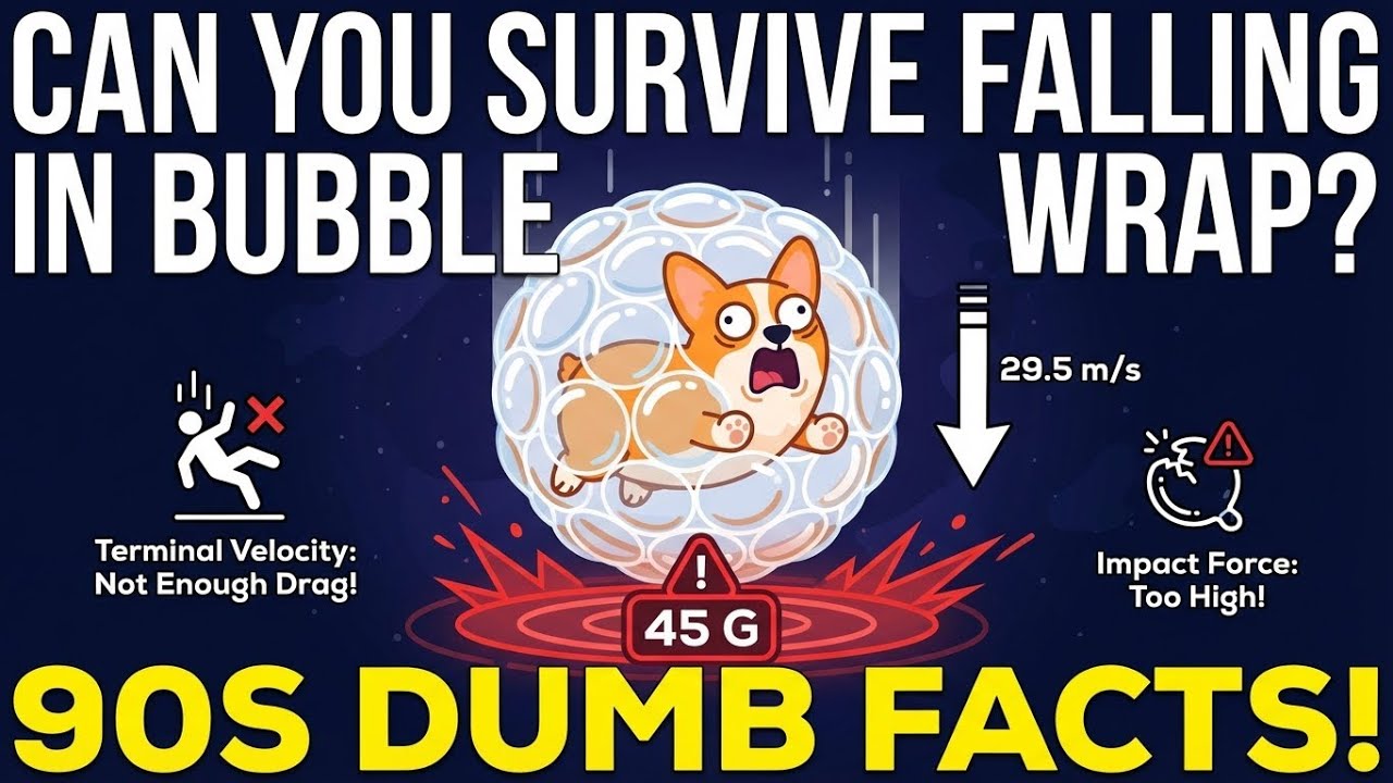 [Dumb Facts] Can You Survive Falling In Bubble Wrap? - YouTube
