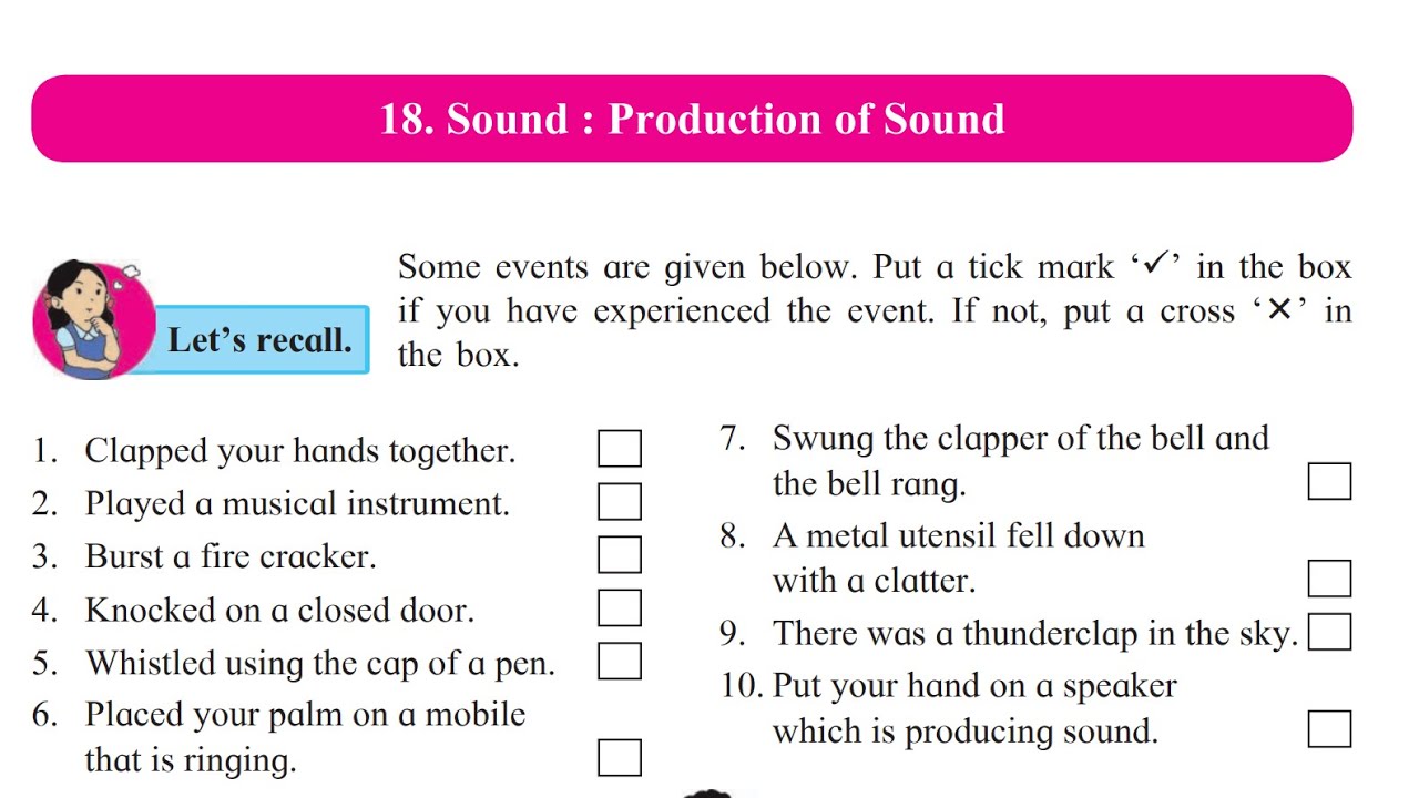 Lesson no-18/Sound: Production of sound/std-7th/General science ...