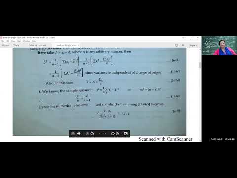 Applications of t-distribution part-1 - YouTube