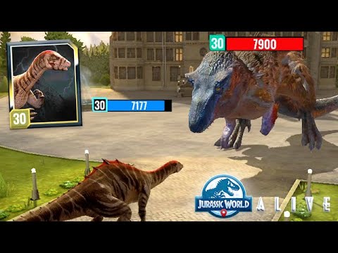 PLATEOREX vs LORD LYTHRONAX (JURASSIC WORLD ALIVE) - YouTube