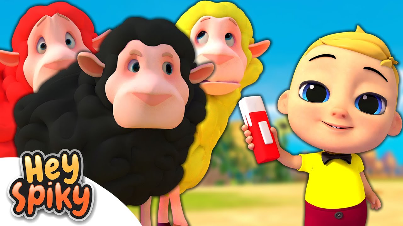 Baa Baa Black Sheep | Hey Spiky Nursery Ryhmes & Kids Songs - YouTube