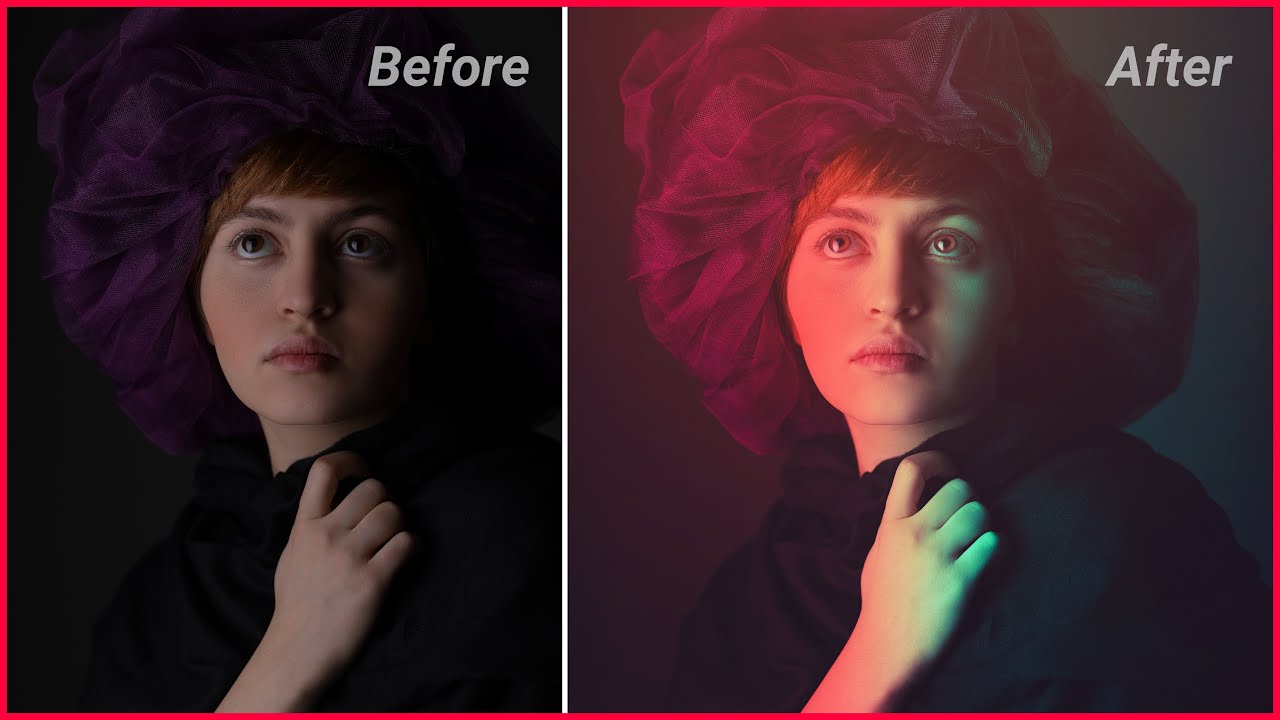 Two Color Effect in Portrait - Photoshop Tutorial - Photoshop Trend