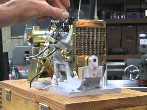 Bakers V4 engine finished - YouTube