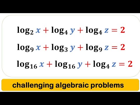 math olympiad preparation / system of logarithm equations - YouTube