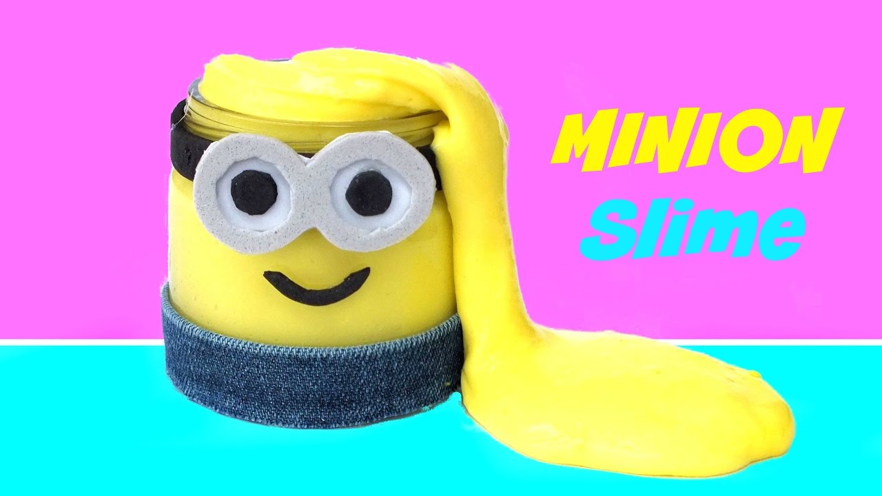 Cómo hacer SLIME o BLANDIBLÚ de MINION (sin bórax) - YouTube
