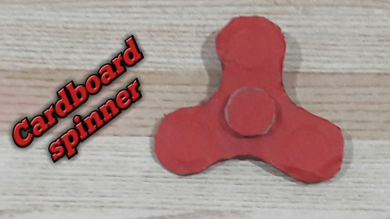 How to make cardboard and paper fidget spinner without bearings easy ...